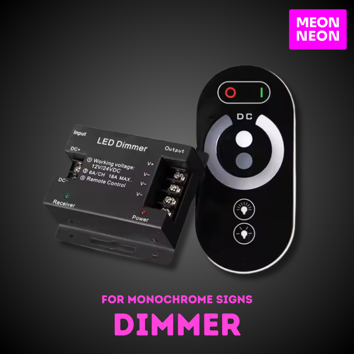 LED Neon Sign Remote Control & Receiver Bundle – MEON NEON