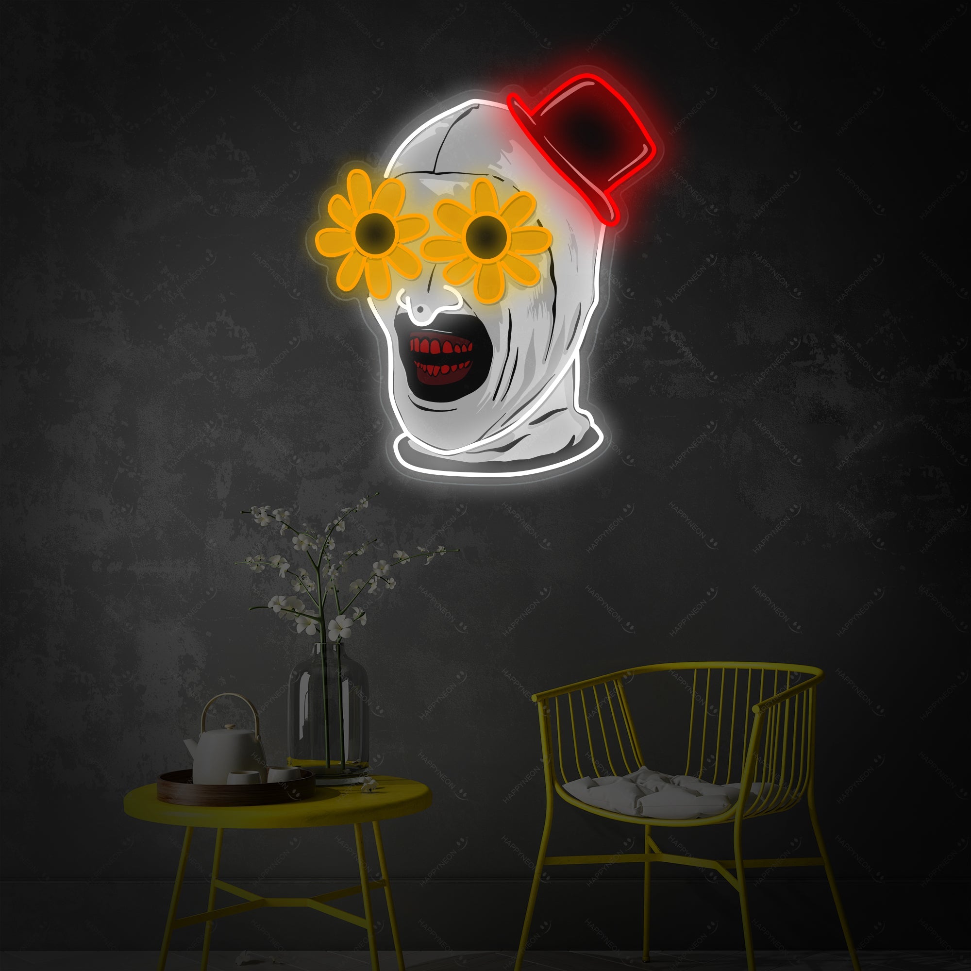 Art the Clown LED Neon Sign | Horror Pop Art Wall Decor – MEON NEON
