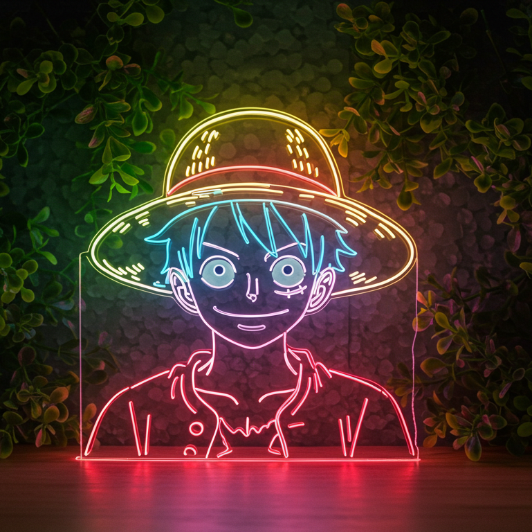 One Piece Monkey D. Luffy Neon Sign – MEON NEON
